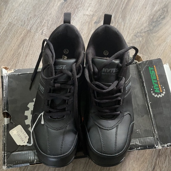 Hytest | Shoes | Nib Mens Hytest Black Safety Shoes 85 Wide | Poshmark